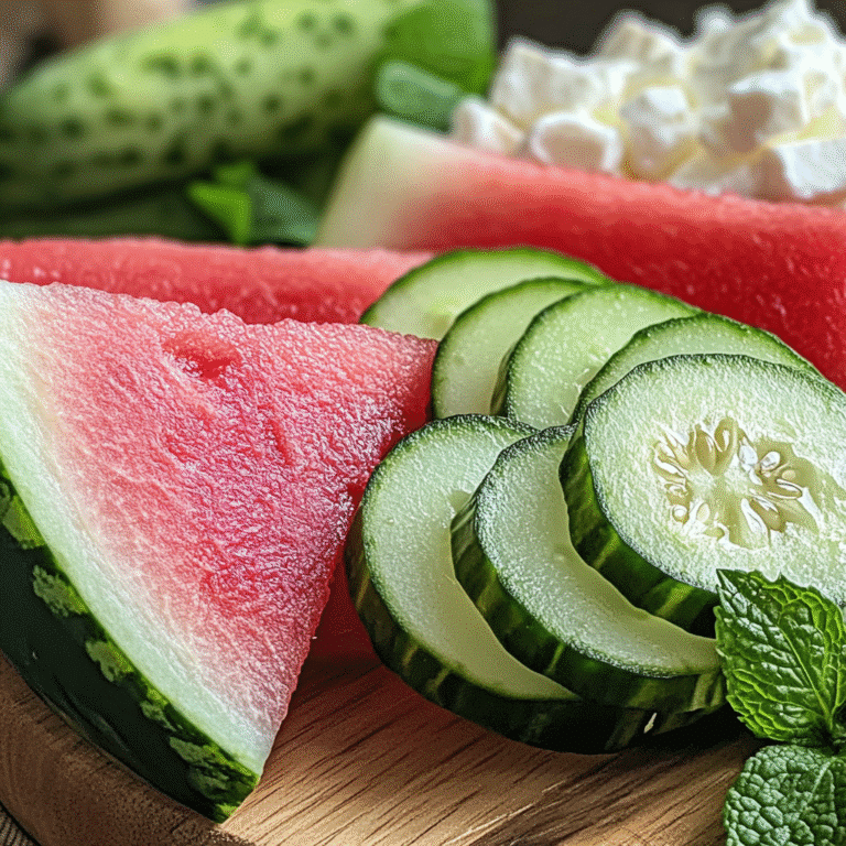 Watermelon Cucumber Feta Mint Salad: The Best Summer Flavor Combo
