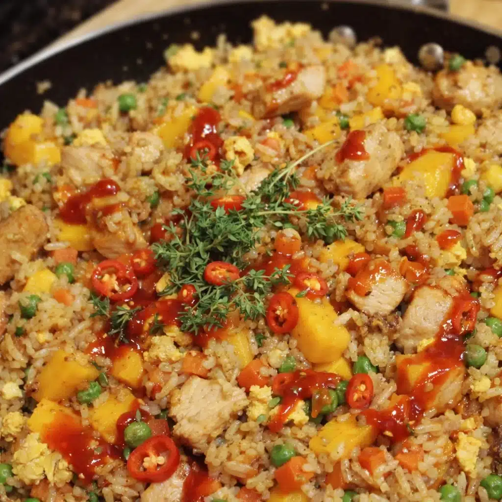 30-Minute Mango Chicken Fried Rice for Dinner Tonight - ummyrecipes